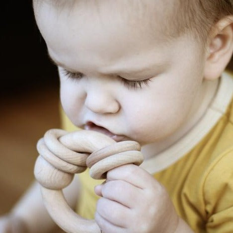 Moon Rattle | Baby Teethers and Wooden Toys | Honeycomb Living ...