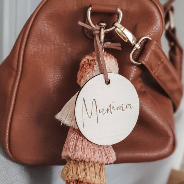 Mumma Bag Tag | Custom Made | Wooden Name Tag | Eco-Friendly ...