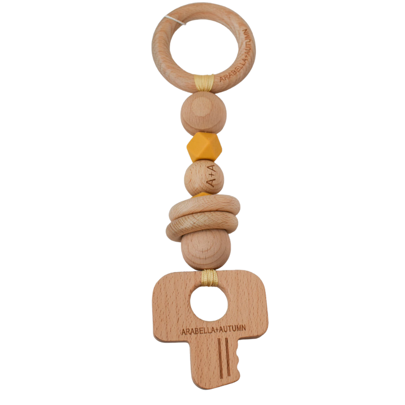 Wooden Baby Rocket Rattle | Eco-Friendly Toys | Mustard Key ...