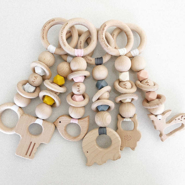 Wooden Baby Rocket Rattle | Eco-Friendly Toys | Mustard Key ...